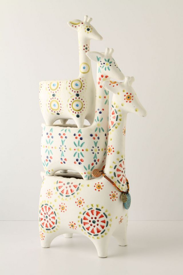 Giraffe Stack Pots, Rainbow | Anthropologie
