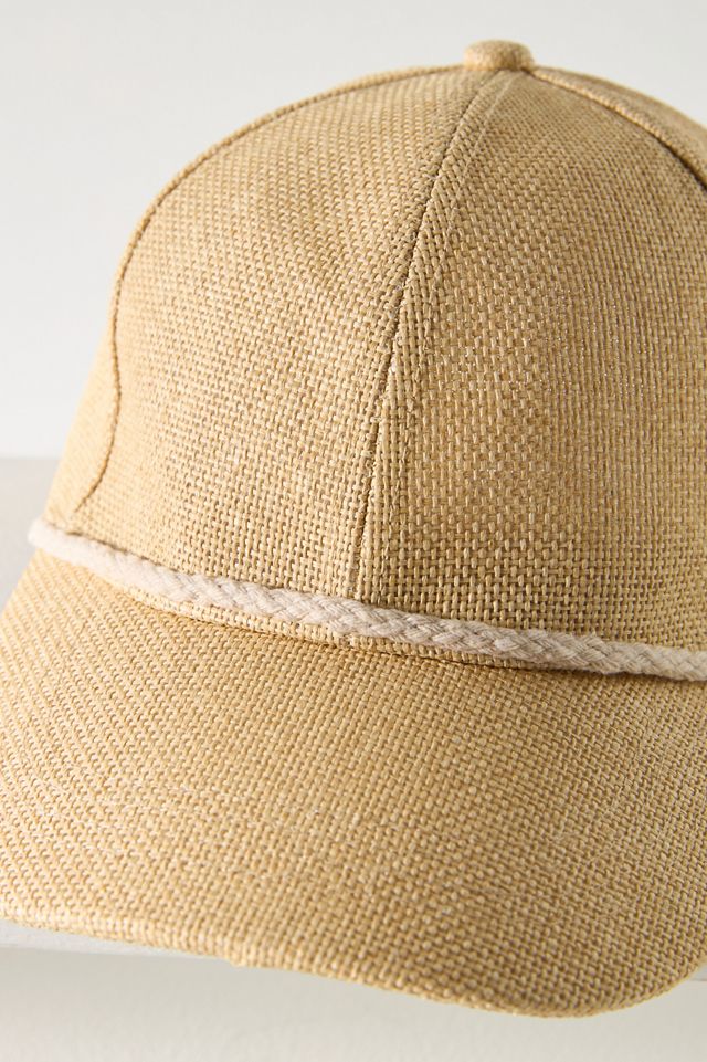 Central Park West Straw Baseball Cap | Anthropologie