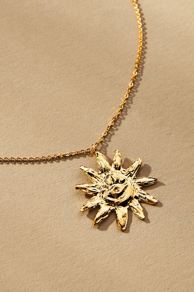 Sun Pendant Necklace | Anthropologie