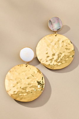 Ortus Luna Circle Drop Earrings | Anthropologie