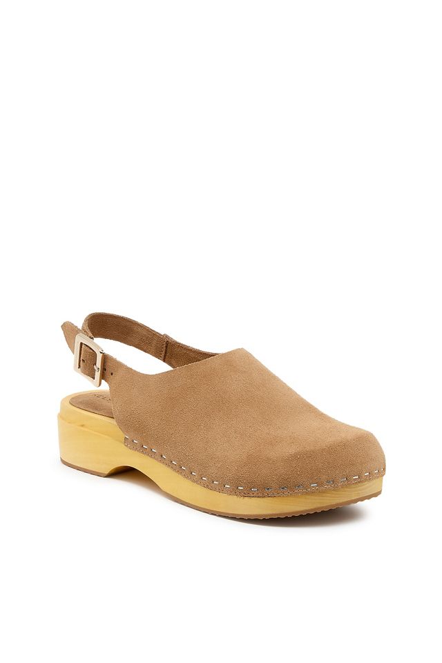 Kelsi Dagger Brooklyn Nash Wood-Bottom Slingback Clogs | Anthropologie