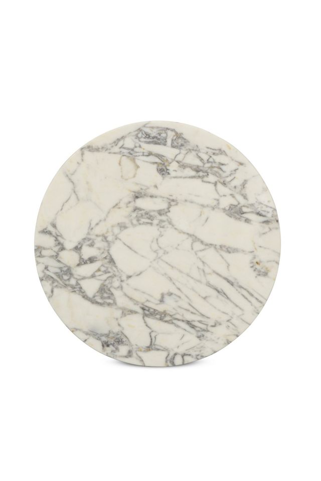 Balboa Round Marble-Top Outdoor Dining Table | AnthroHome