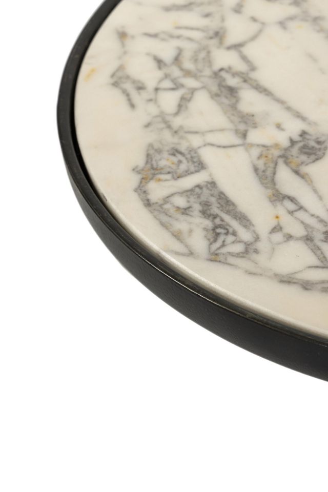 Balboa Round Marble-Top Outdoor Dining Table | AnthroHome