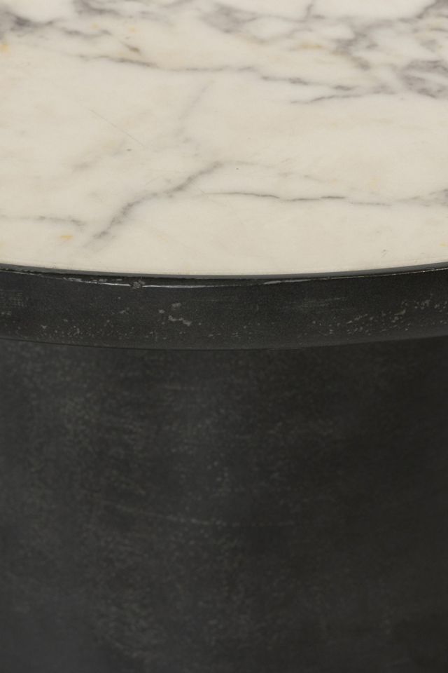 Balboa Round Marble-Top Outdoor Dining Table | AnthroHome