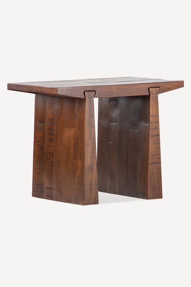 Keystone Reclaimed Wood Side Table | AnthroHome