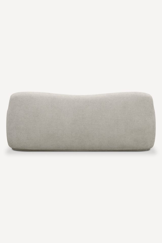 Orla 79" Curved Linen-Blend Sofa | AnthroHome