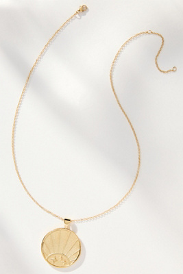 Jane Win Strong Rising Sun Original Pendant Coin Necklace | Anthropologie
