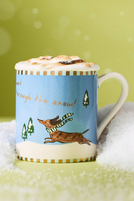 Caroline Holiday Creature Comforts Mug | AnthroHome