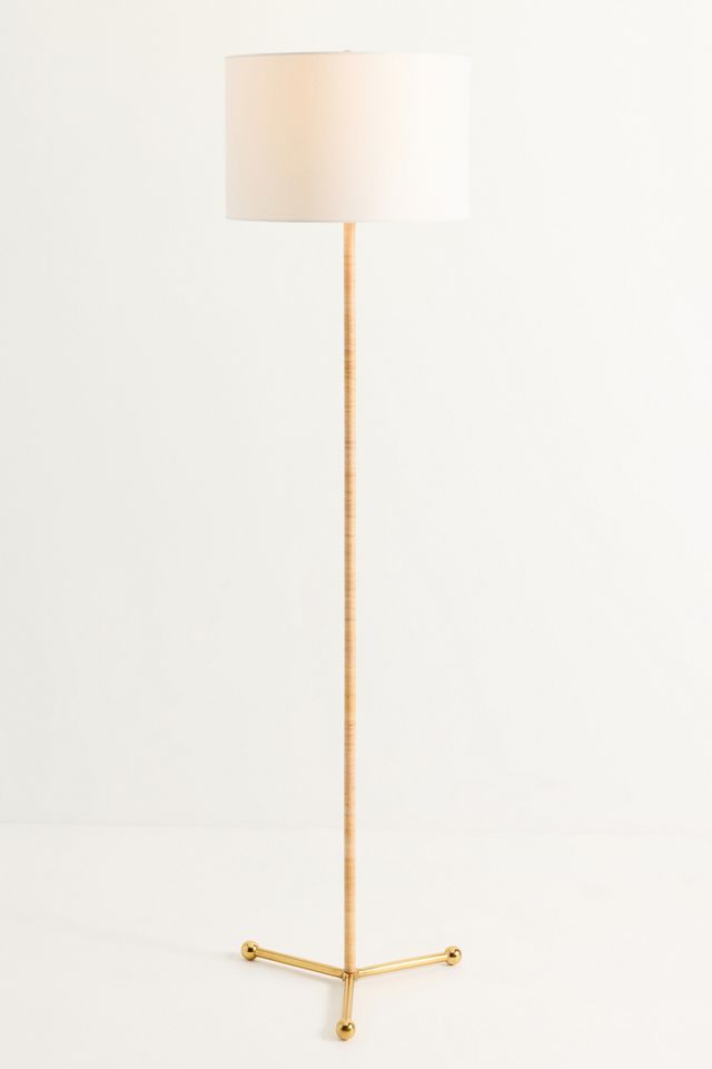 Wrapped Rattan Floor Lamp | AnthroHome