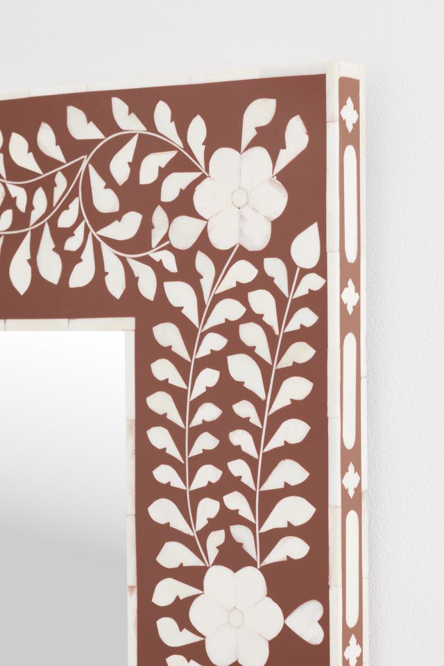 Phoebe Bone Inlay Floral Wall Mirror | AnthroHome