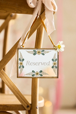 Floral Mirror Reserved Sign | Anthropologie