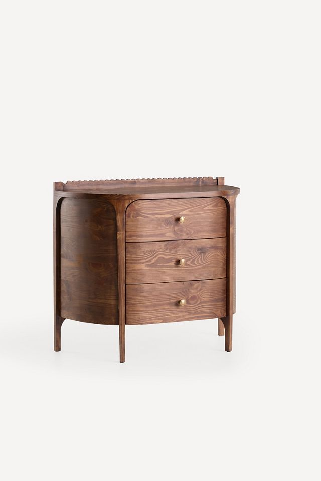 Aria Three-Drawer Wood Dresser | AnthroHome