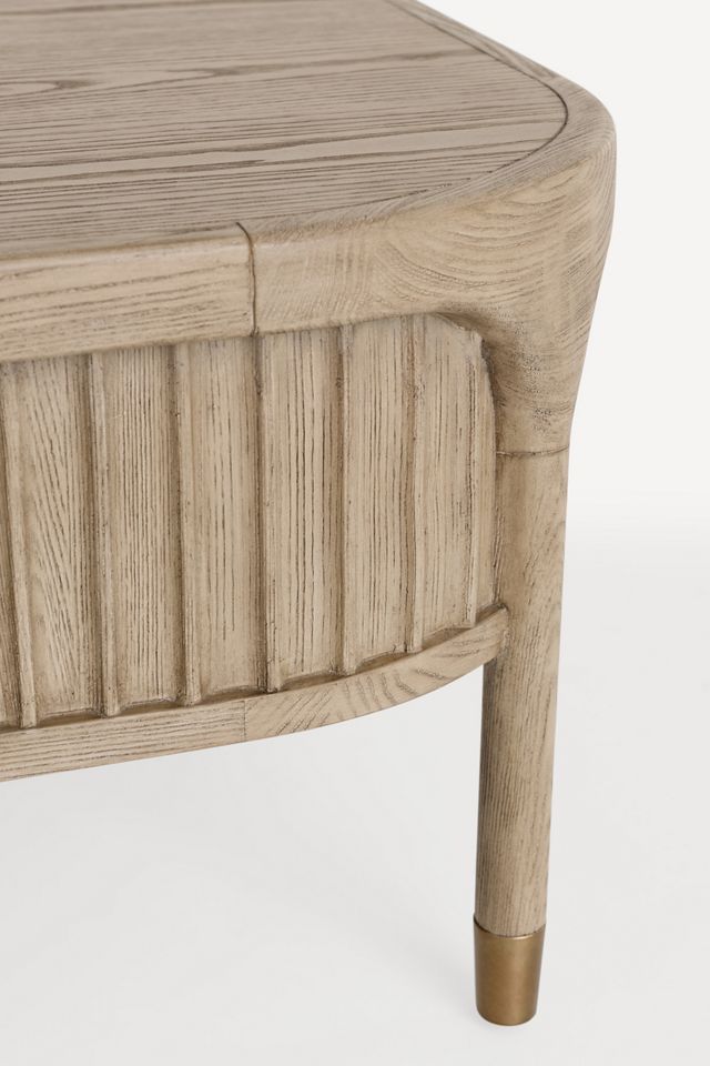 The Isla Fluted-Wood Coffee Table | AnthroHome