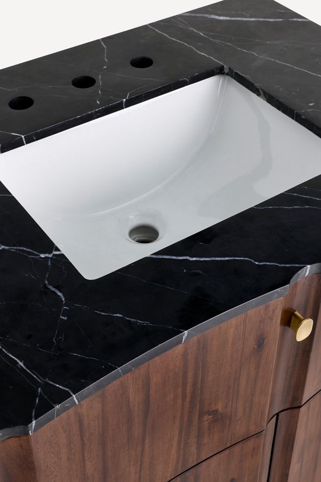Tetra Marble-Top Single Bathroom Vanity | AnthroHome