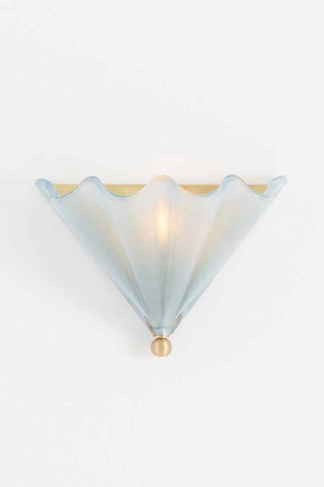 Wave Colored Glass Flush Wall Light | AnthroHome