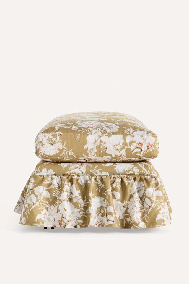 Bowen Frida Ruffle Ottoman | AnthroHome