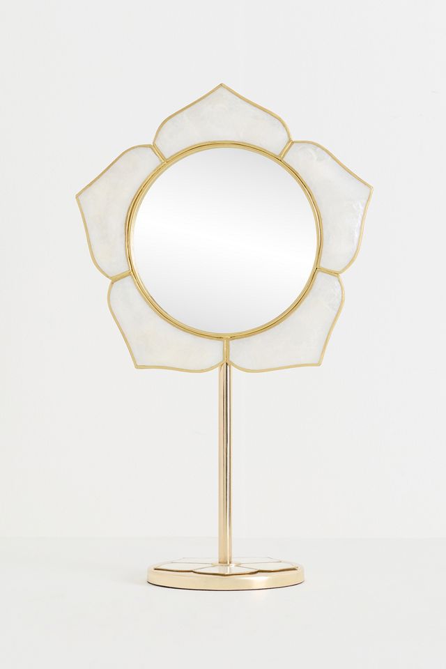 Azalea Capiz Flower Vanity Mirror | AnthroHome