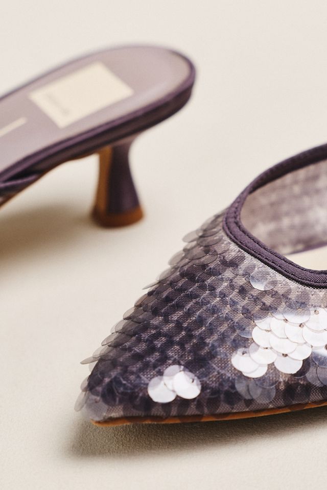 Dolce Vita Cleo Sequin Mule Heels | Anthropologie