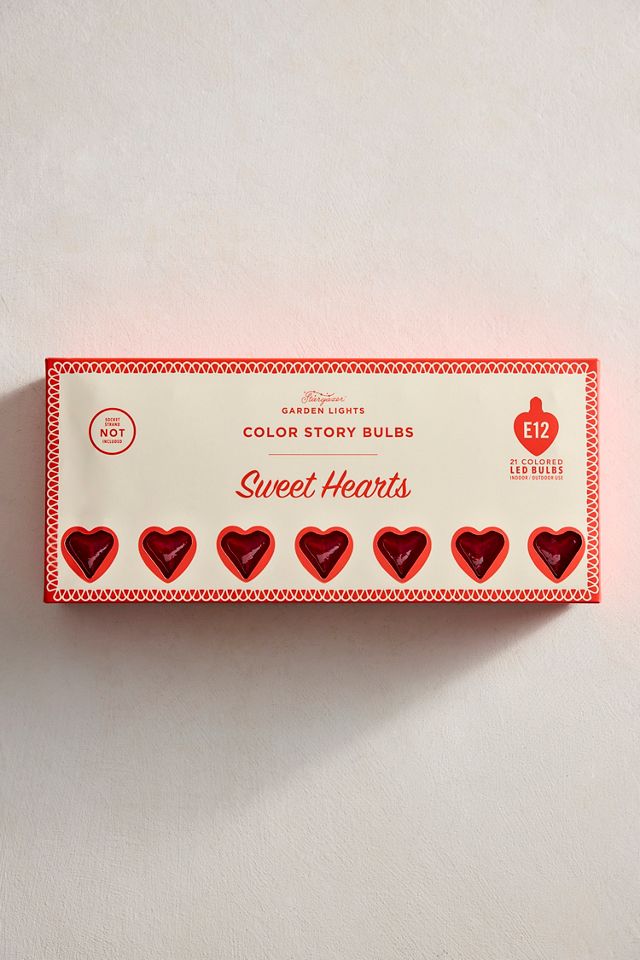 Stargazer Garden Lights, Set of 21 Bulbs, Sweet Hearts | Terrain