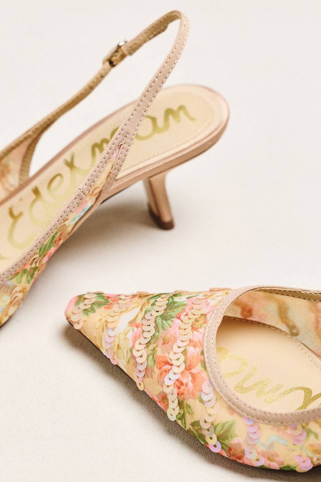 Sam Edelman Bianka Sequin Slingback Heels | Anthropologie