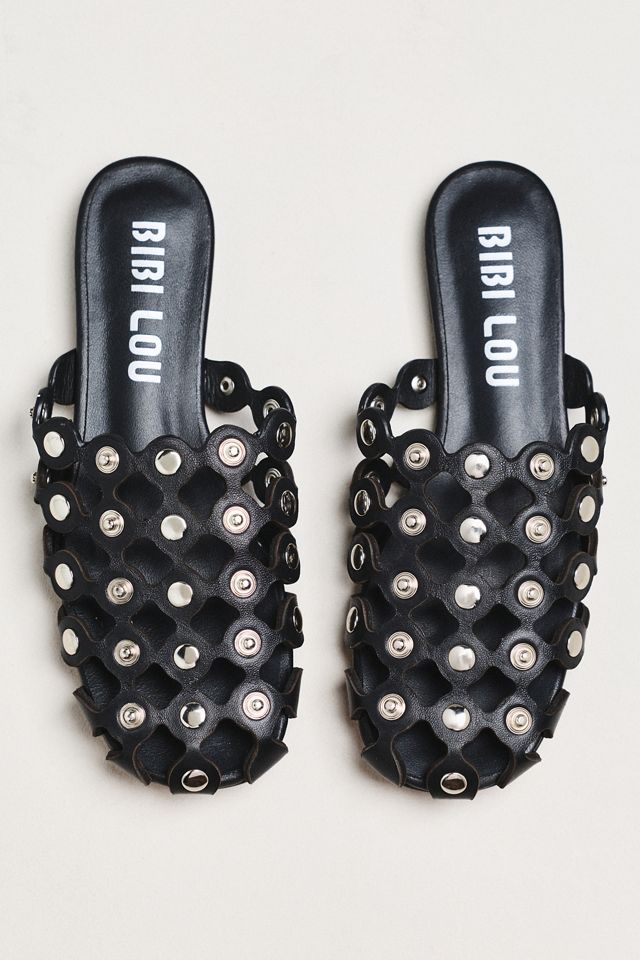 Bibi Lou Grommet Studded Mules | Anthropologie