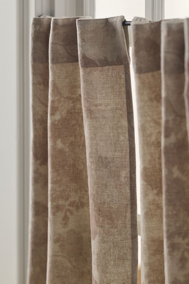 Judarn Cotton Linen Sepia Cafe Curtain, Set of 2 | AnthroHome