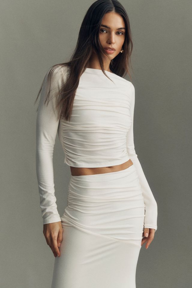Reformation Emi Knit Long-Sleeve Two-Piece Set | Anthropologie