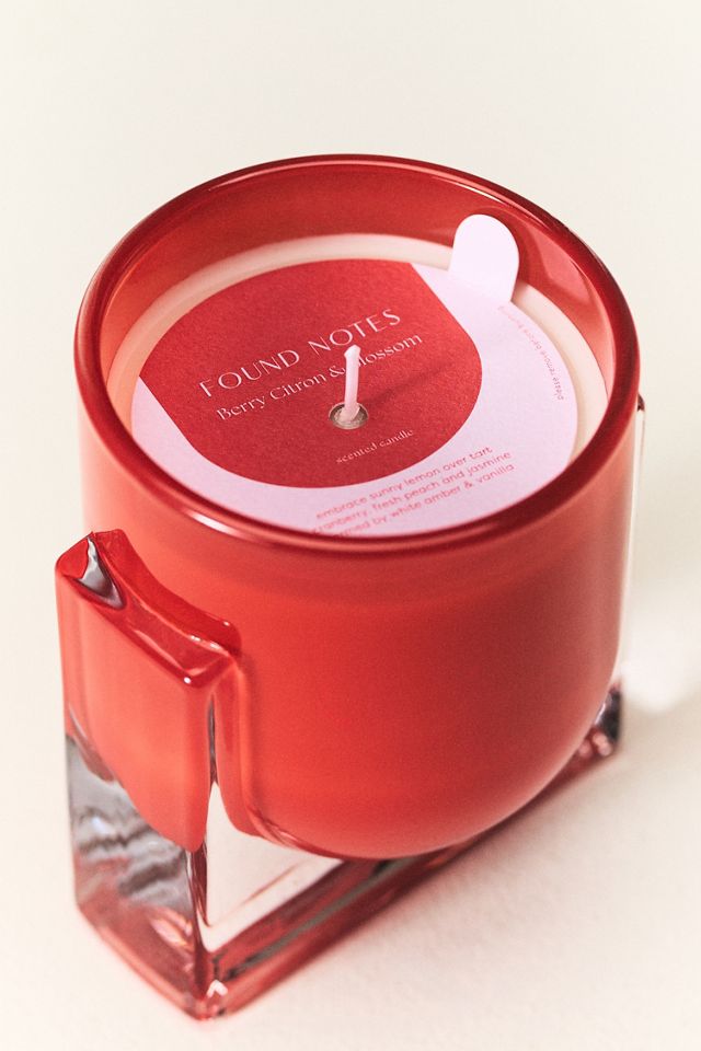 Found Notes Fruity Berry Citron & Blossom Glass Candle | AnthroHome