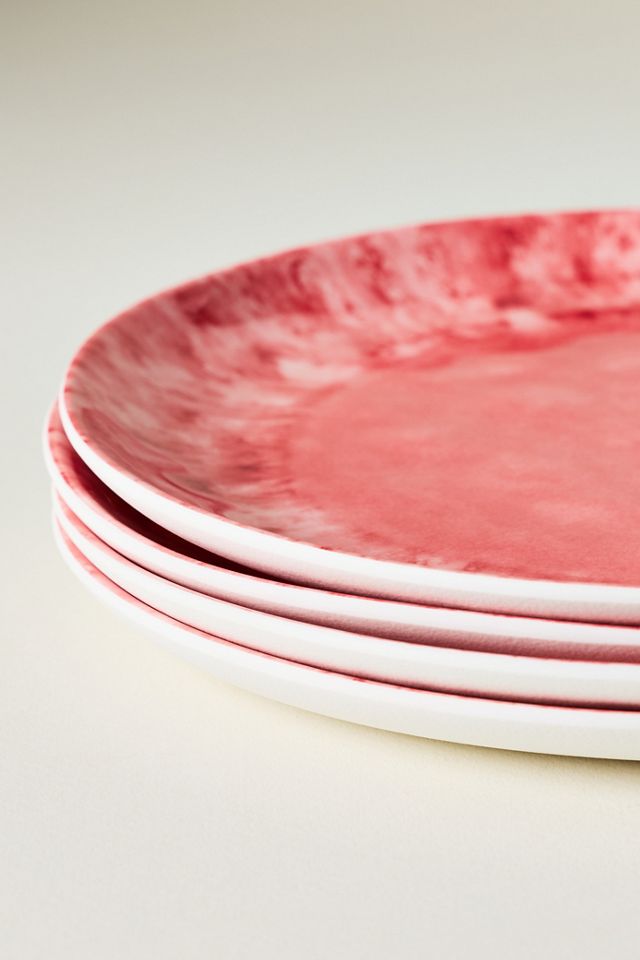 Reactive Melamine Dessert Plates, Set of 4 | AnthroHome