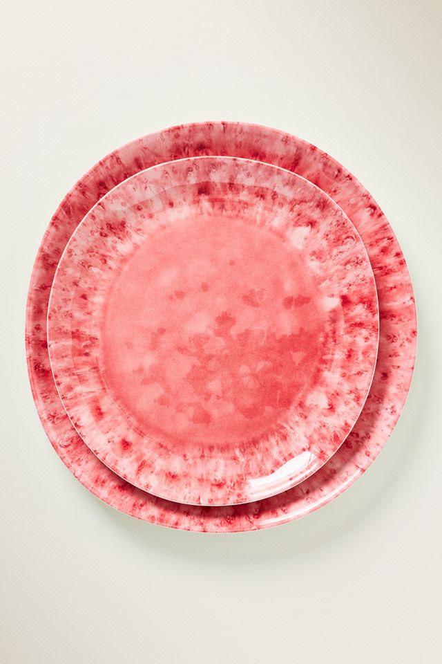 Reactive Melamine Dessert Plates, Set of 4 | AnthroHome