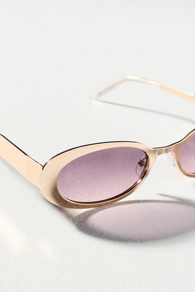 Elite Eyewear Metal Oval Sunglasses | Anthropologie