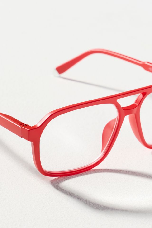 Elite Eyewear Flat-Top Aviator Blue Light Readers | Anthropologie