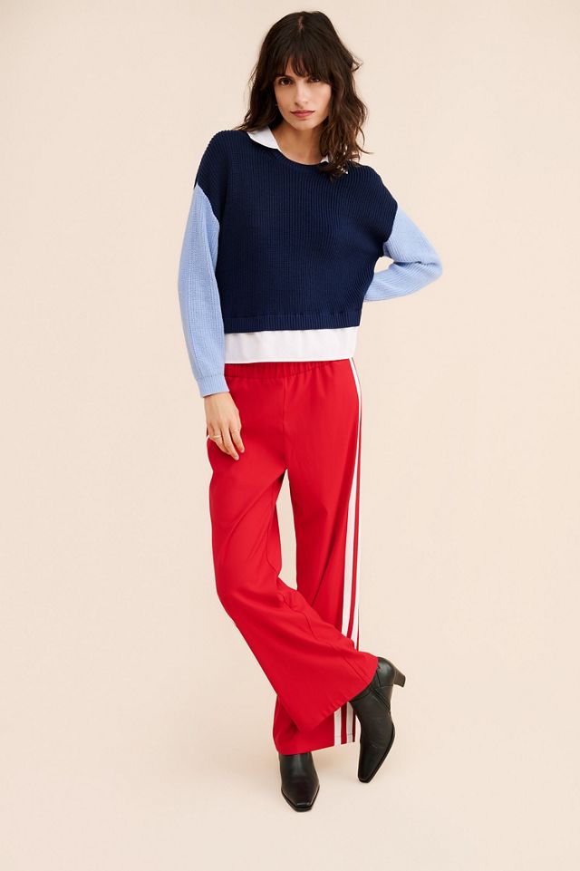 525 Twofer Collared Pullover Sweater | Anthropologie