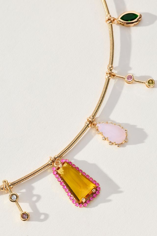 Chroma Stone Collar Necklace | Anthropologie