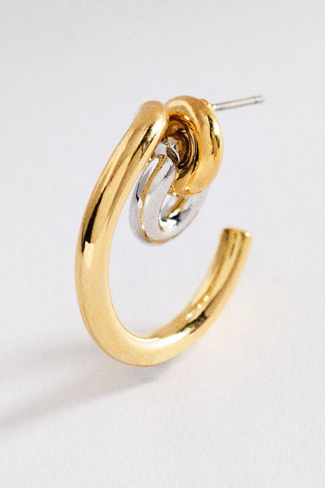 Swirled Open-Back Hoop Earrings | Anthropologie