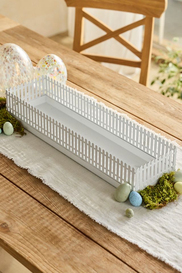 Concordville Spring Picket Fence Trough | Anthropologie