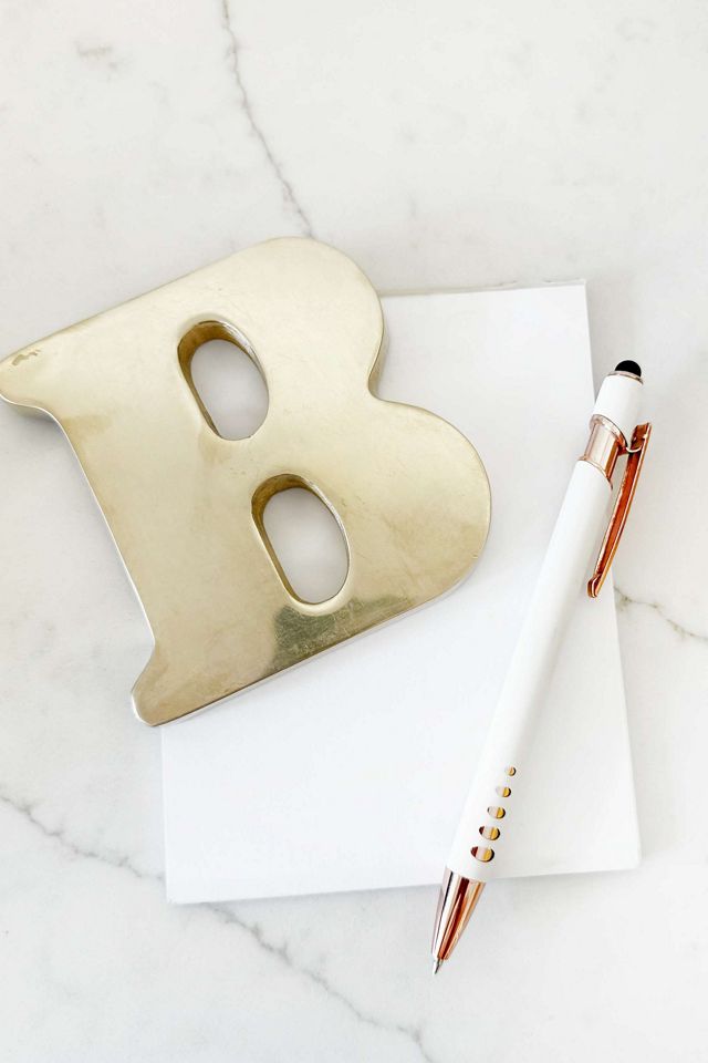 Old Flame Candle Co. Vintage Letter "B" Paperweight | AnthroHome