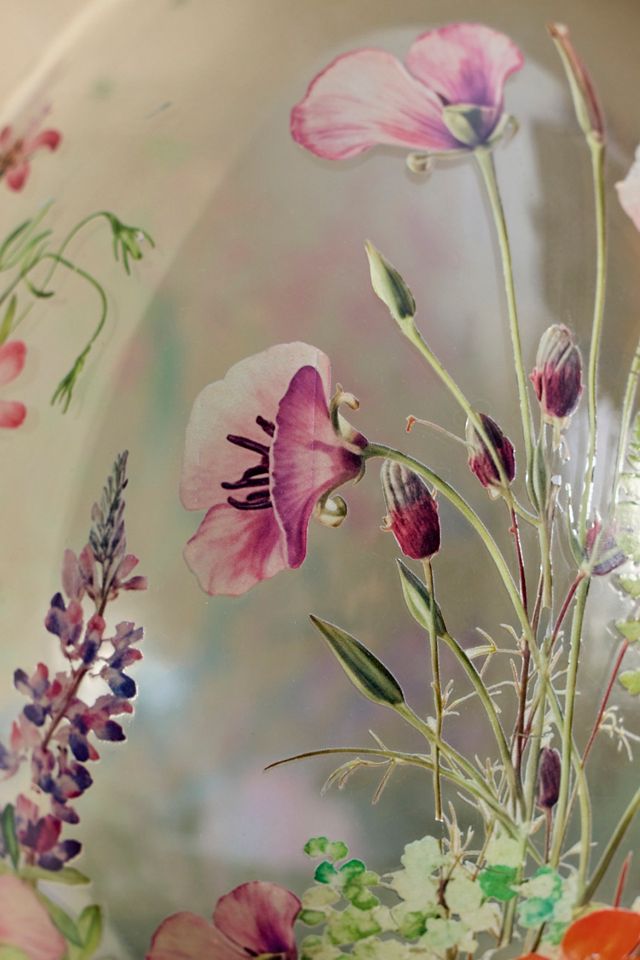 Painted Floral Glass Easter Egg | Anthropologie