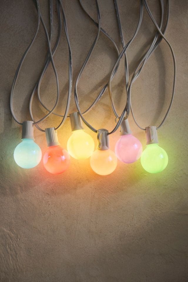Stargazer Garden Lights, Set of 21 Bulbs, Iridescent Pastille | Terrain