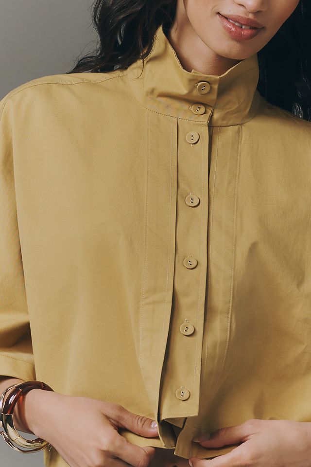 Sunday in Brooklyn Structured Trench Coat Cape | Anthropologie
