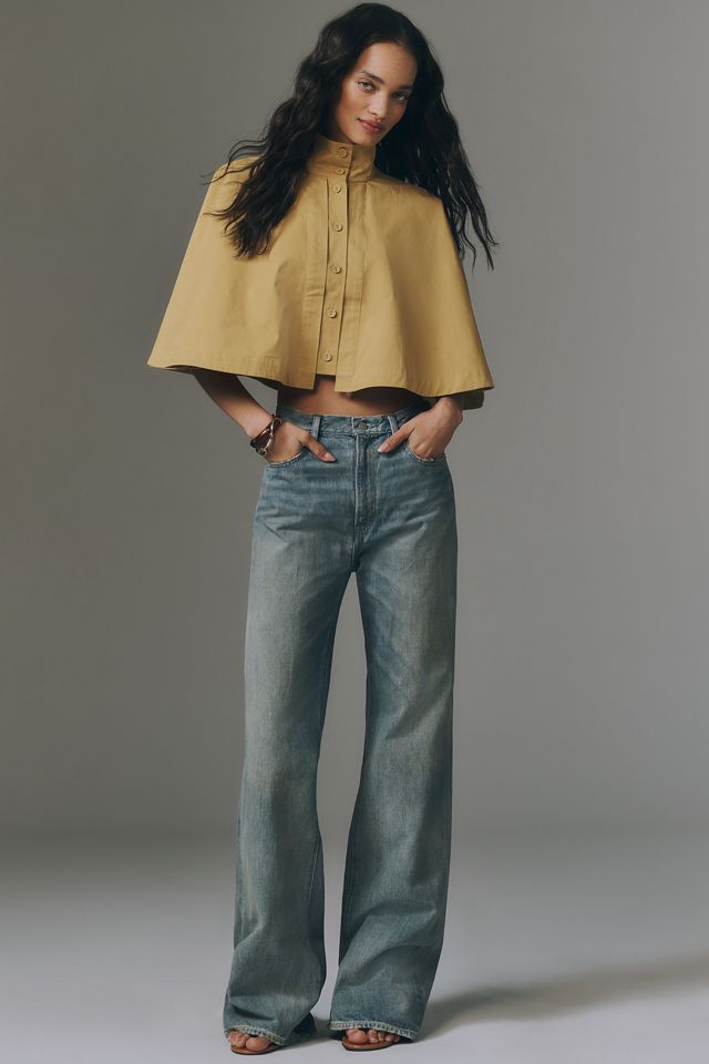 Sunday in Brooklyn Structured Trench Coat Cape | Anthropologie