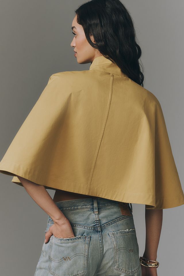 Sunday in Brooklyn Structured Trench Coat Cape | Anthropologie
