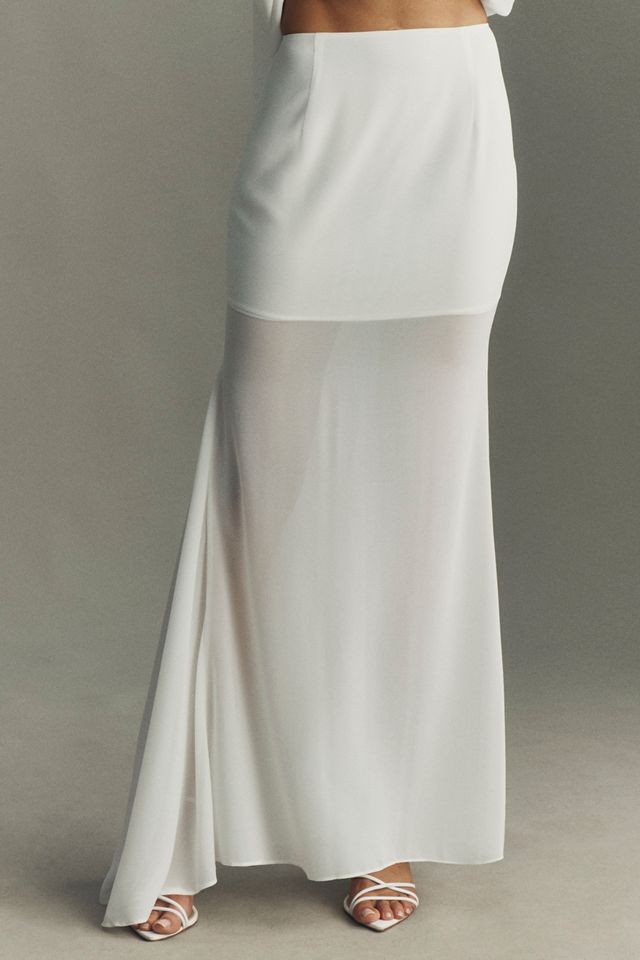 Mare Mare Easy Breezy Sheer Panel Maxi Skirt | Anthropologie