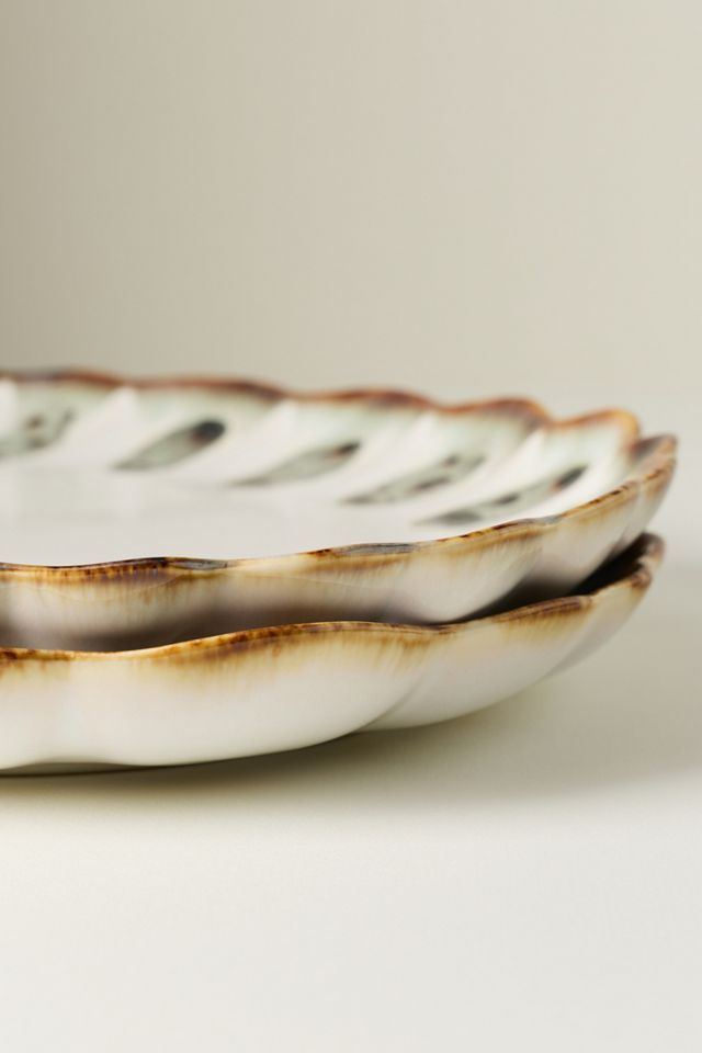 Blue Pheasant Amoria Oval Platters, Set of 2 | Anthropologie