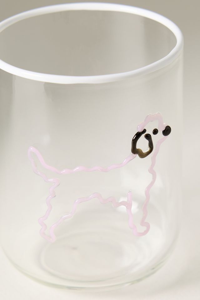 Love Notes Dog Icon Juice Glass | AnthroHome