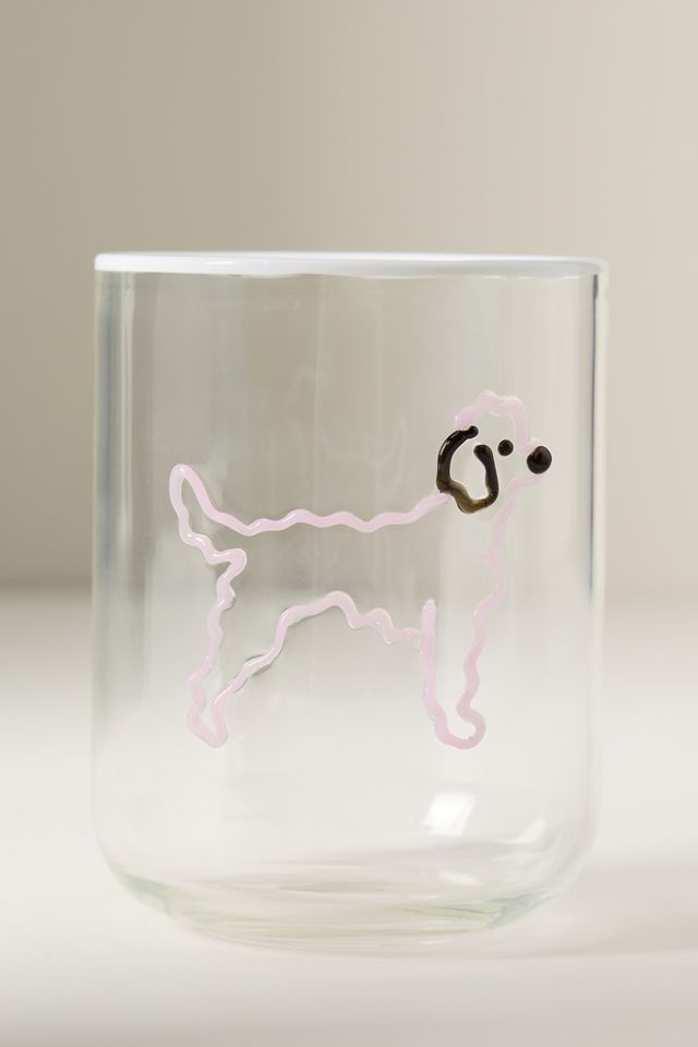 Love Notes Dog Icon Juice Glass | AnthroHome