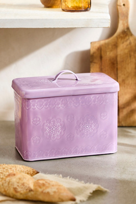 Enamelware Bread Box, Violet | Anthropologie