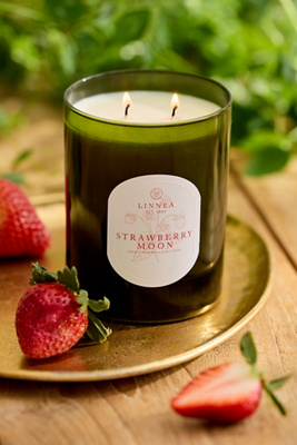 Linnea Candle, Strawberry Moon | Anthropologie