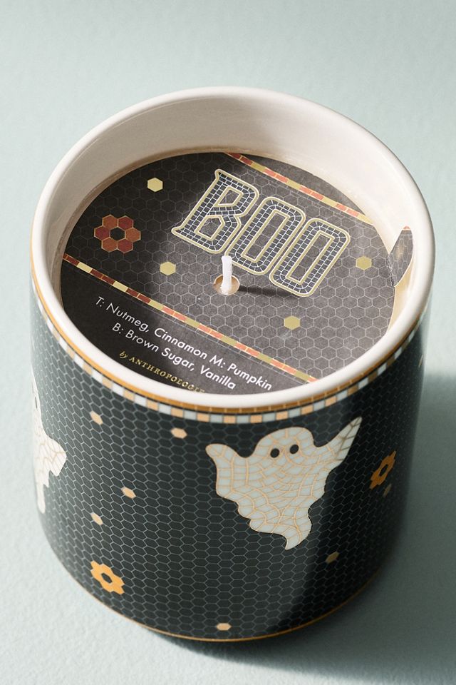 Bistro Tile Pumpkin Sweet Vanilla 24k Gold Accent Ceramic Halloween ...
