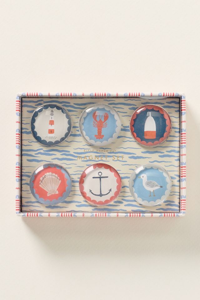 Rifle Paper Co. Seaside Magnet Set | AnthroHome
